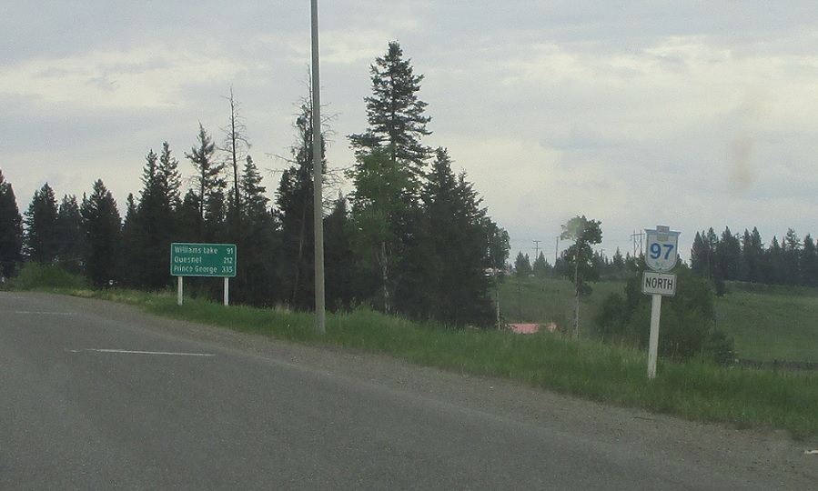 British Columbia Highway 97, BC-24 to BC-20 « Corco Highways